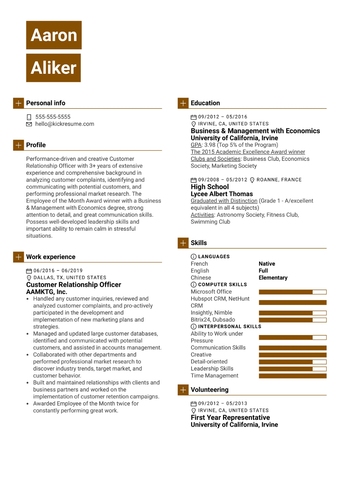 Client / Customer Relationship Manager Resume Examples & Writing Guide ...